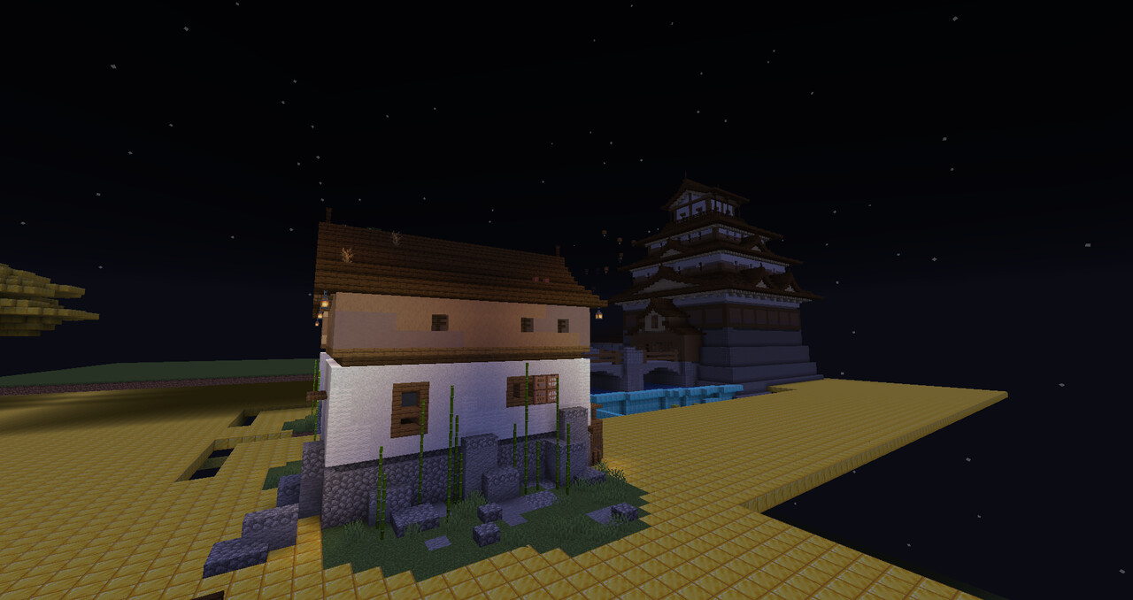 My try to build a japanese castle [inspired by Hiroshima castle ...