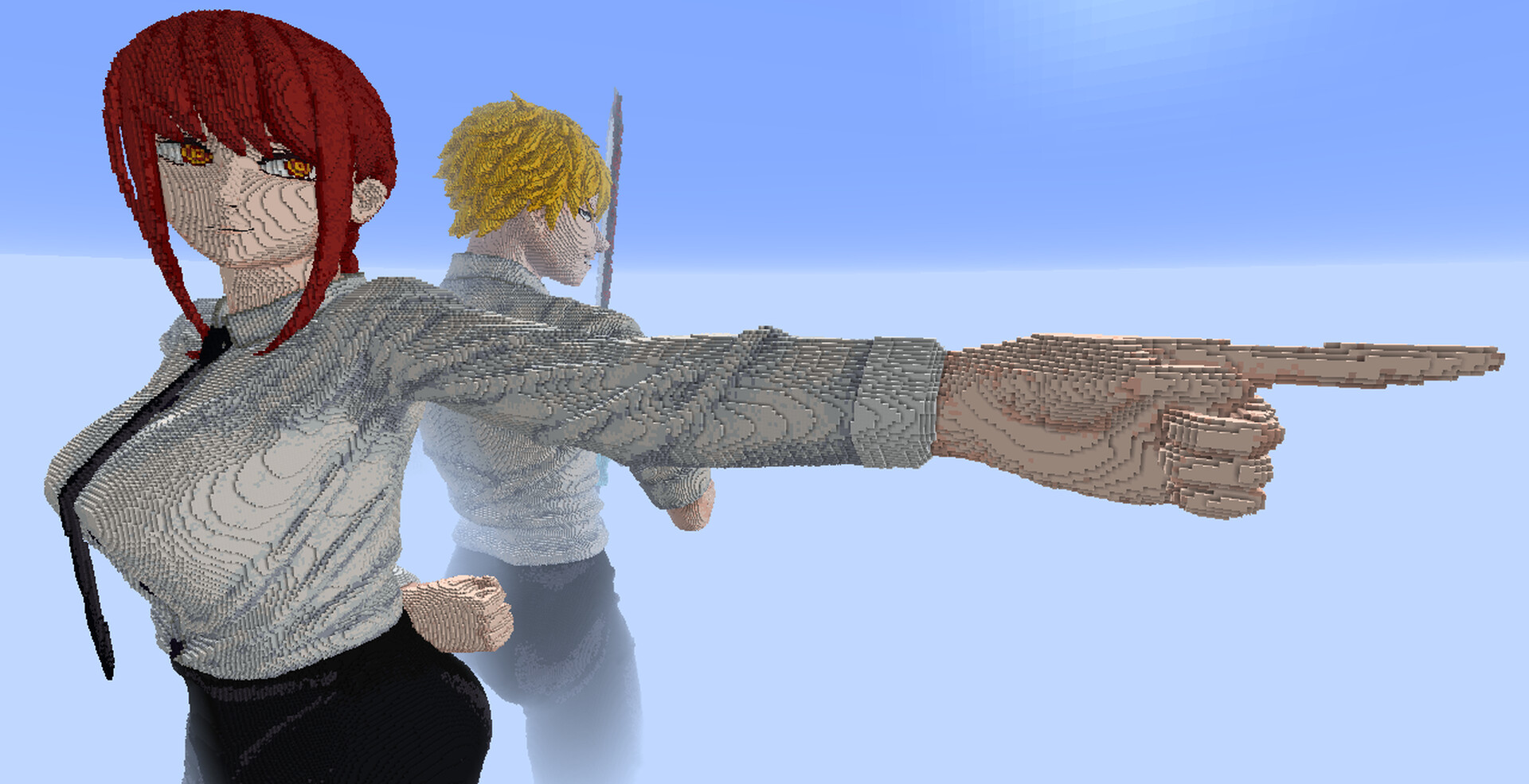 Chainsaw Man - Makima and Denji Minecraft Map