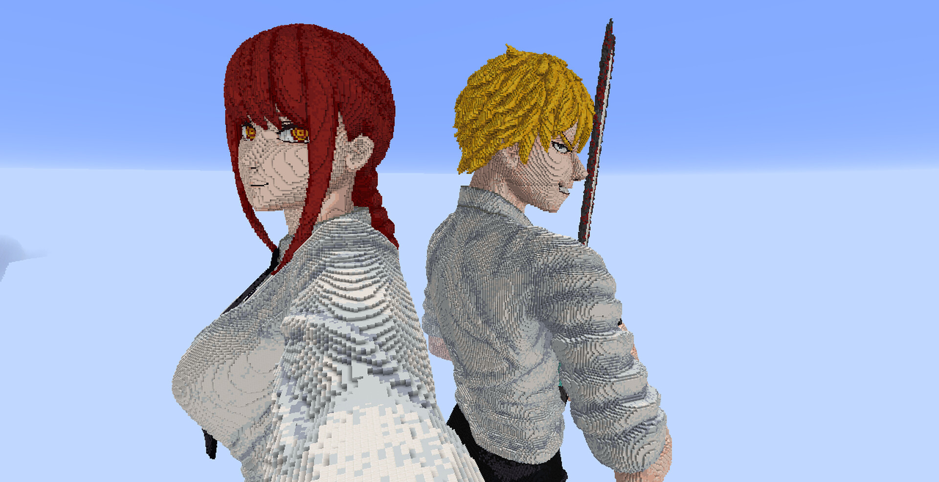 Chainsaw Man - Makima and Denji Minecraft Map