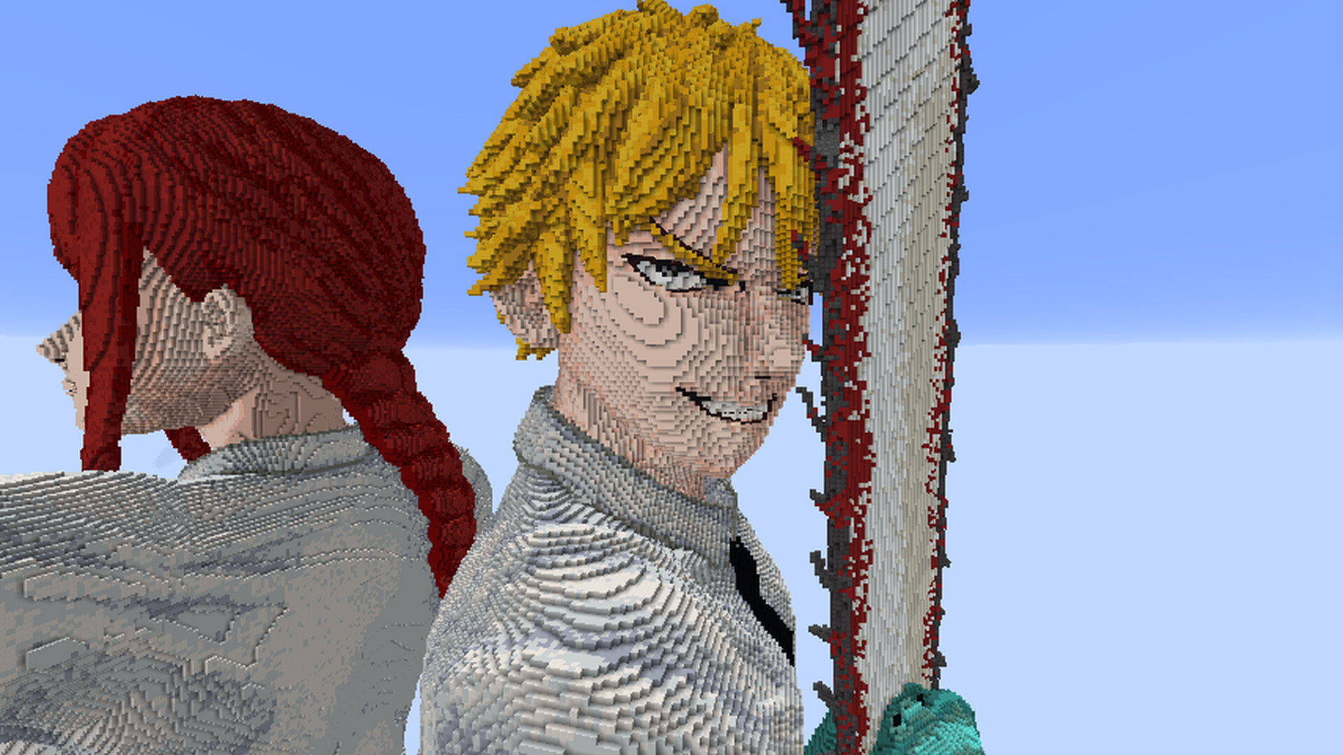 Chainsaw Man - Makima and Denji Minecraft Map