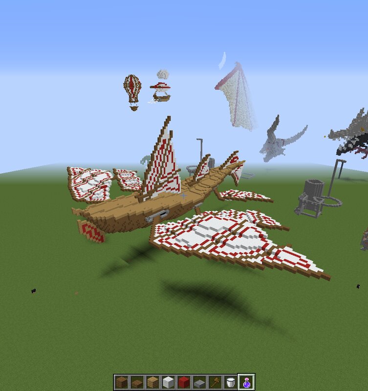 bateau volant viking Minecraft Map