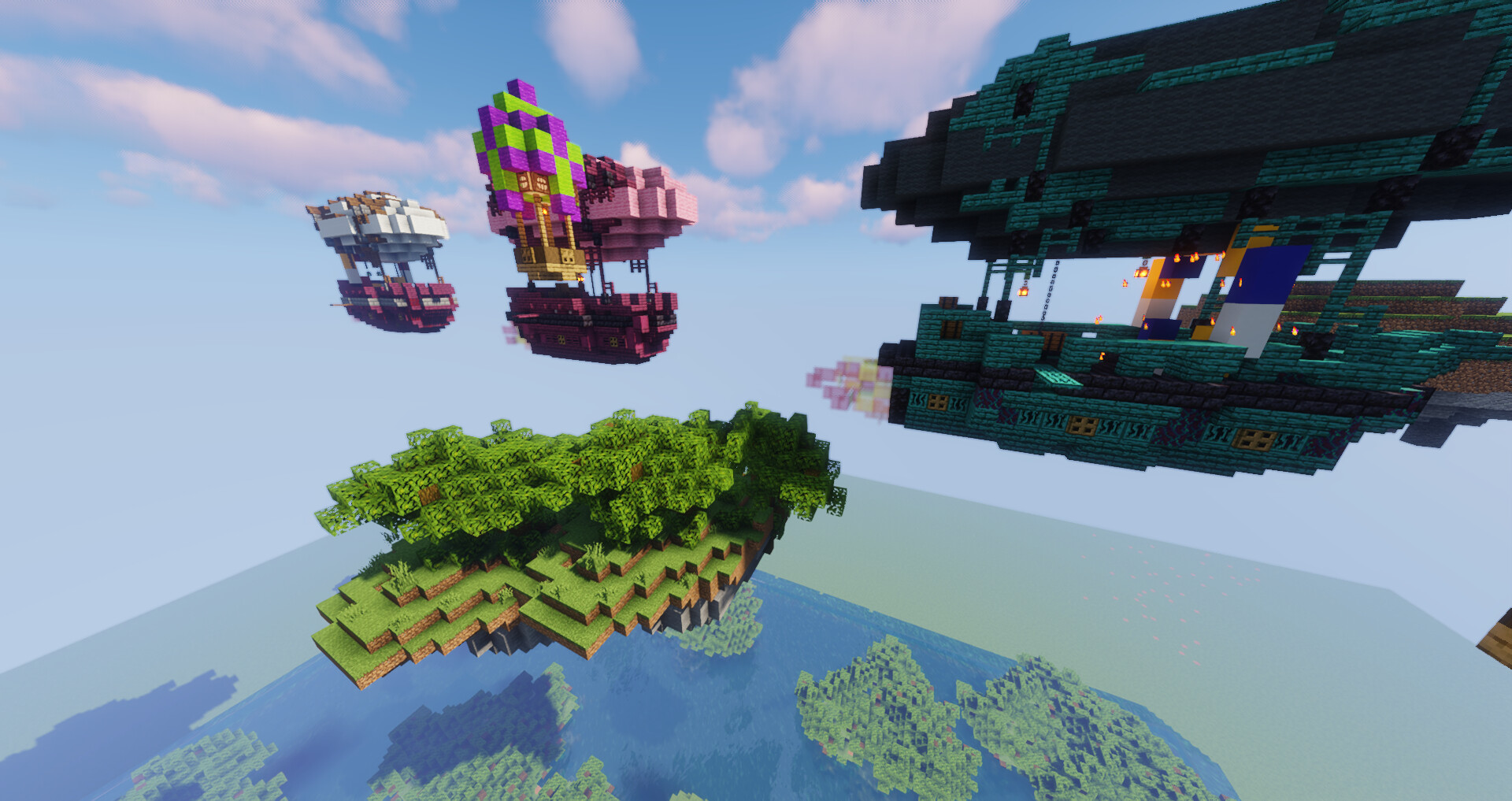 🦋 Air Ships (Elytra Map) 🦋 Minecraft Map