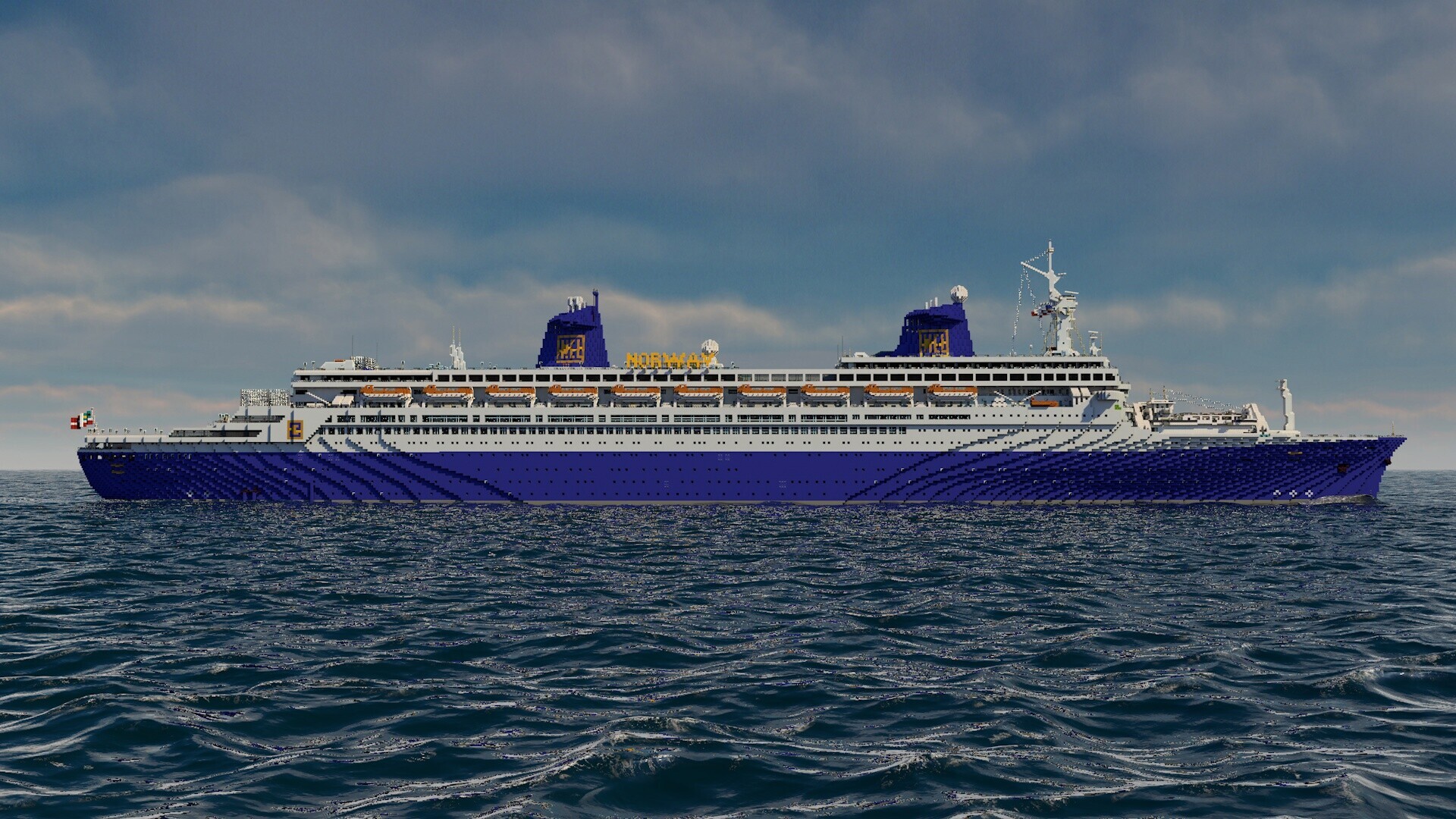 SS Norway (ex. SS France) Map Package Minecraft Map