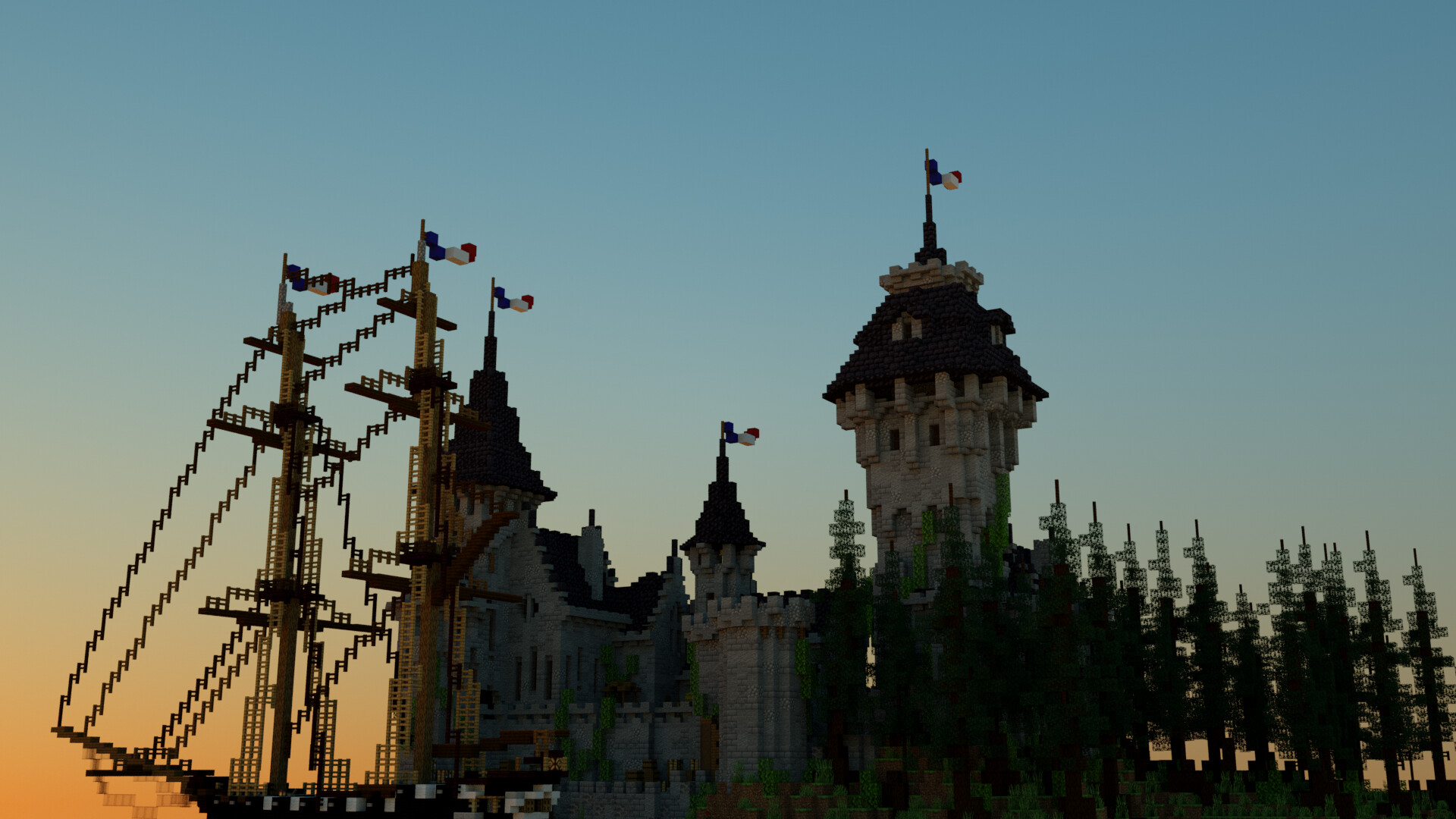 Small castle (inside decorate) + Download Minecraft Map