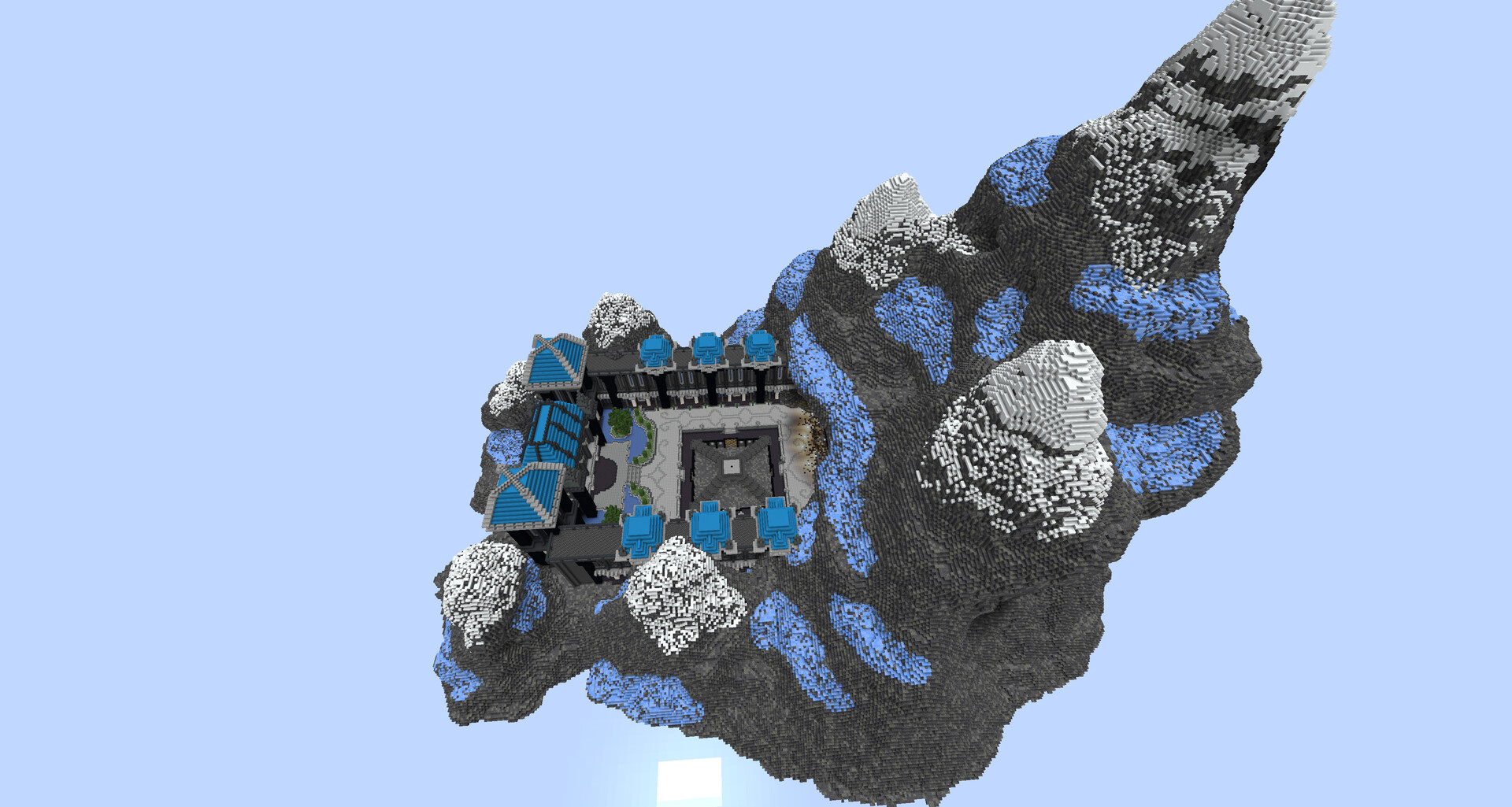 COMMISSION | Icy Mountain Prison Spawn Minecraft Map