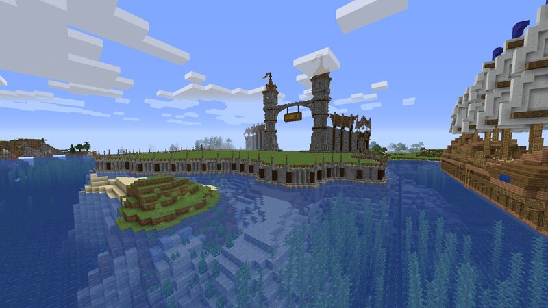 Medieval Ship Port Minecraft Map