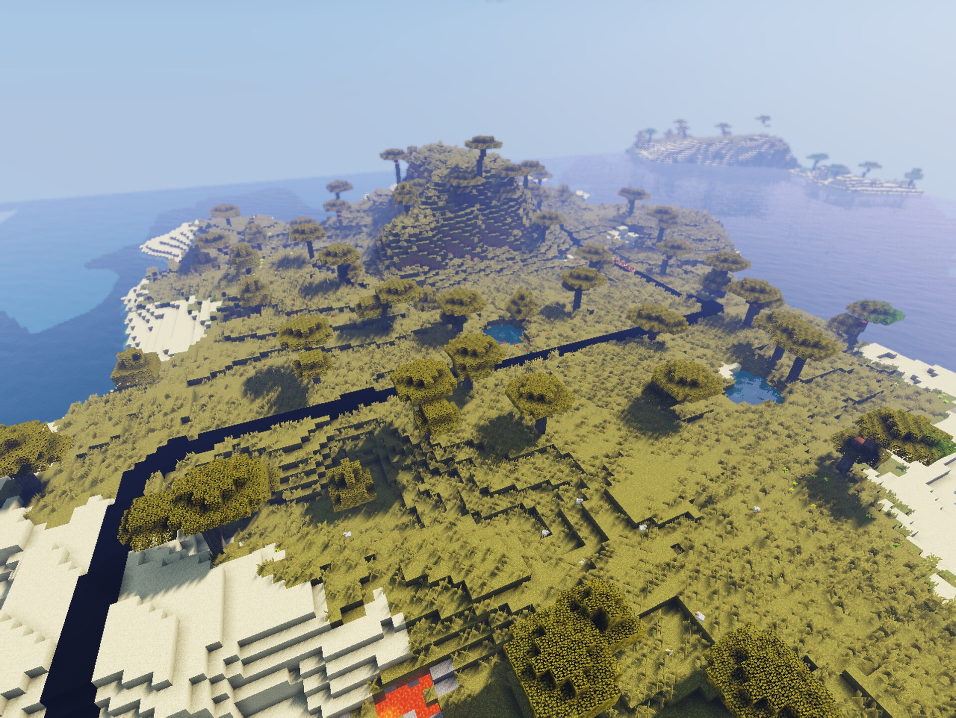 The desert race Minecraft Map