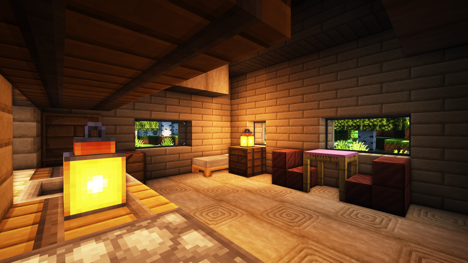 How to build a Birch wood House Minecraft Map