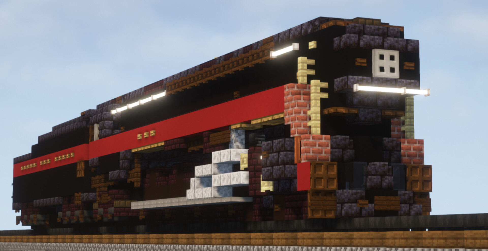 1.5:1 Scale Norfolk & Western J Class #611 Steam Locomotive Minecraft Map