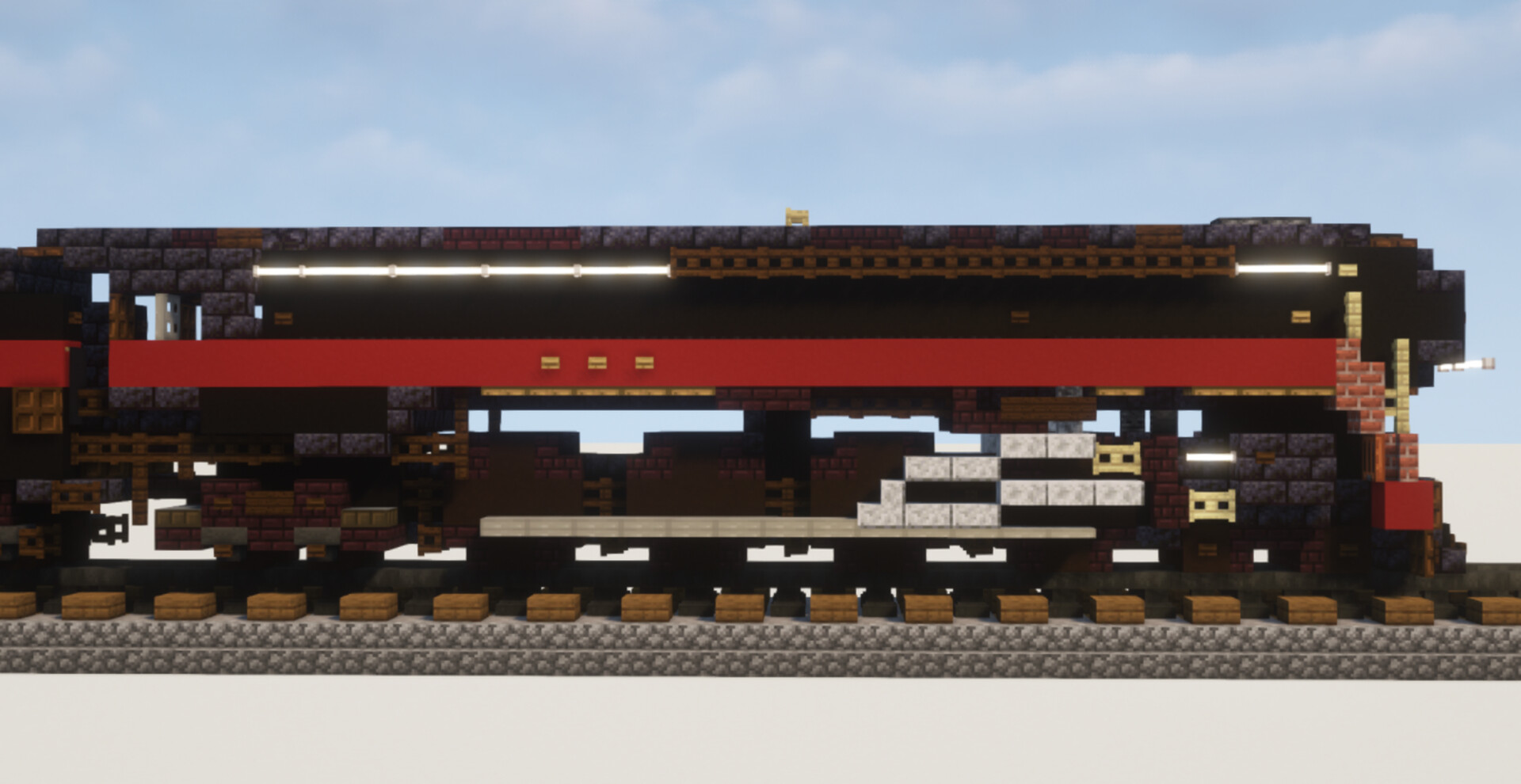 1.5:1 Scale Norfolk & Western J Class #611 Steam Locomotive Minecraft Map
