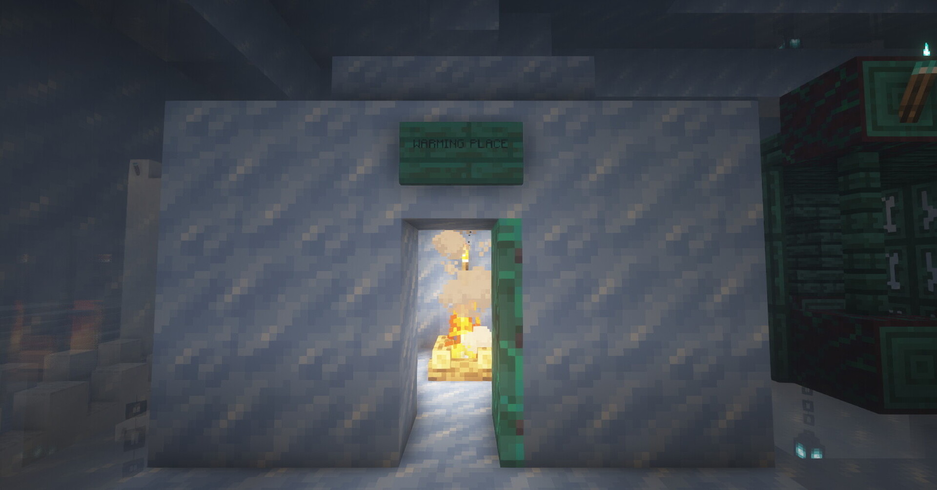 Frozen Snow Castle | Snow survival map Minecraft Map