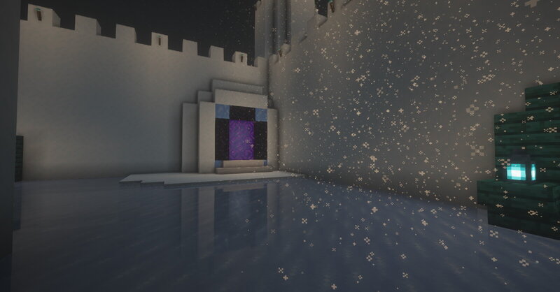 Frozen Snow Castle | Snow survival map Minecraft Map