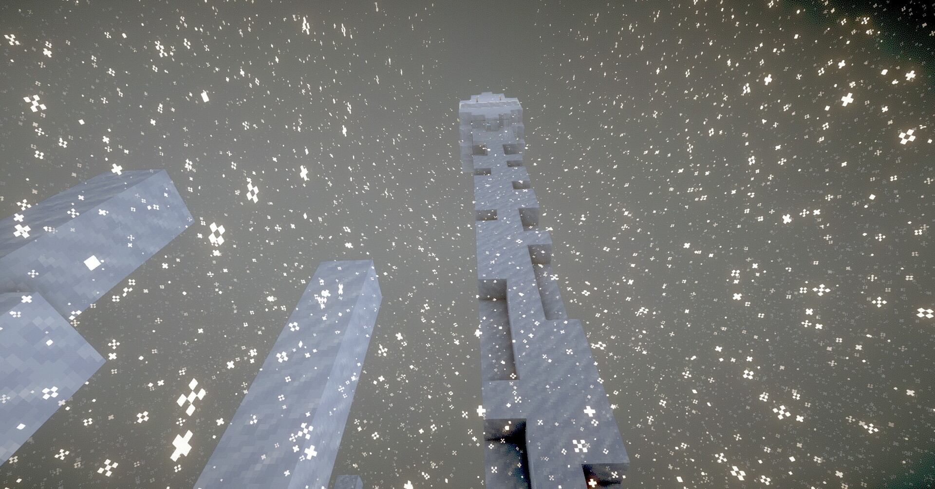 Frozen Snow Castle | Snow survival map Minecraft Map