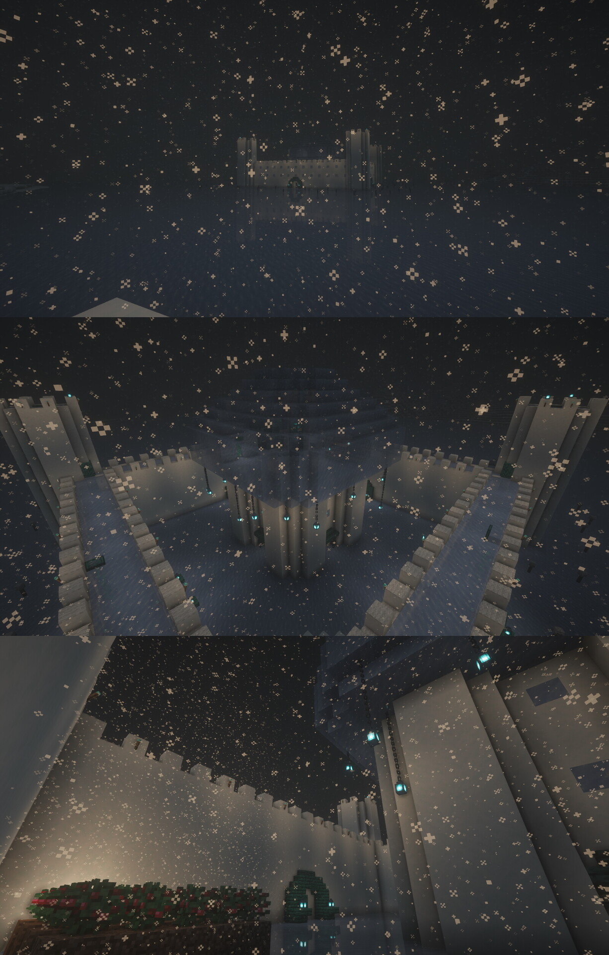 Frozen Snow Castle | Snow survival map Minecraft Map