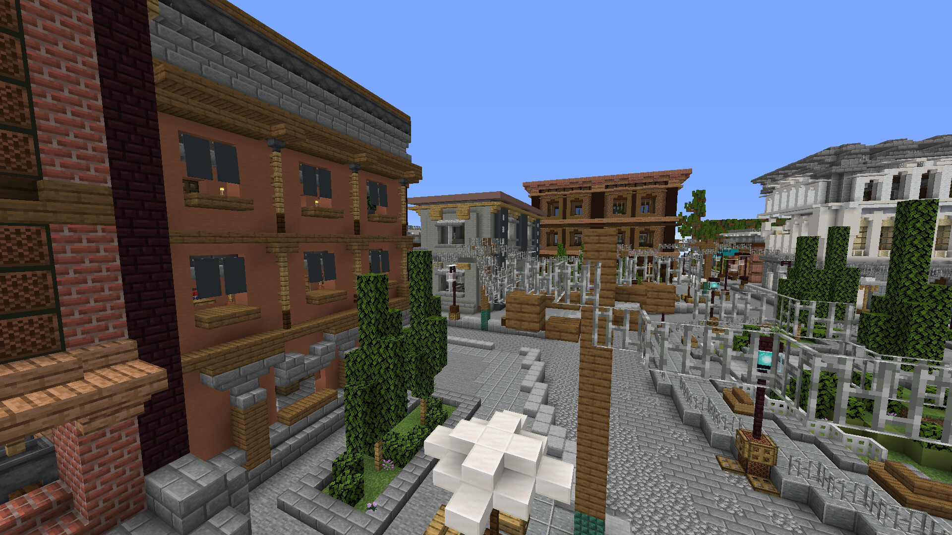 Town Square Hub Minecraft Map