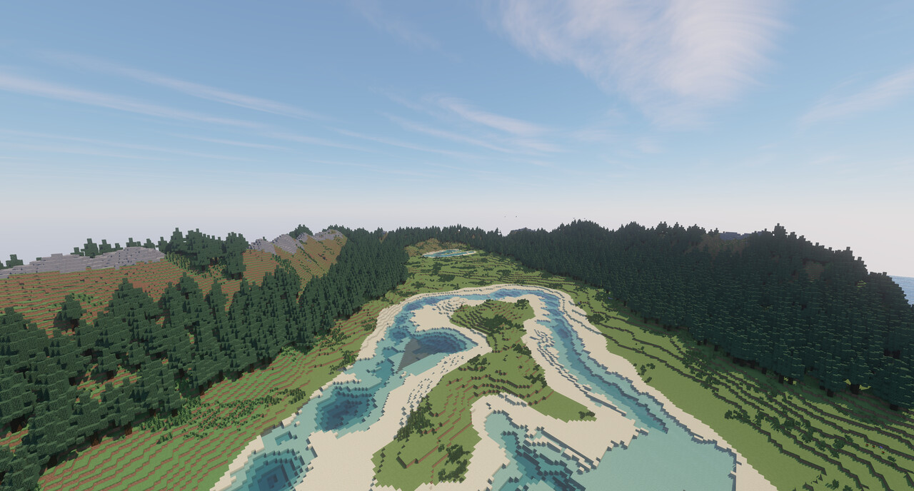 Mountain scape Minecraft Map
