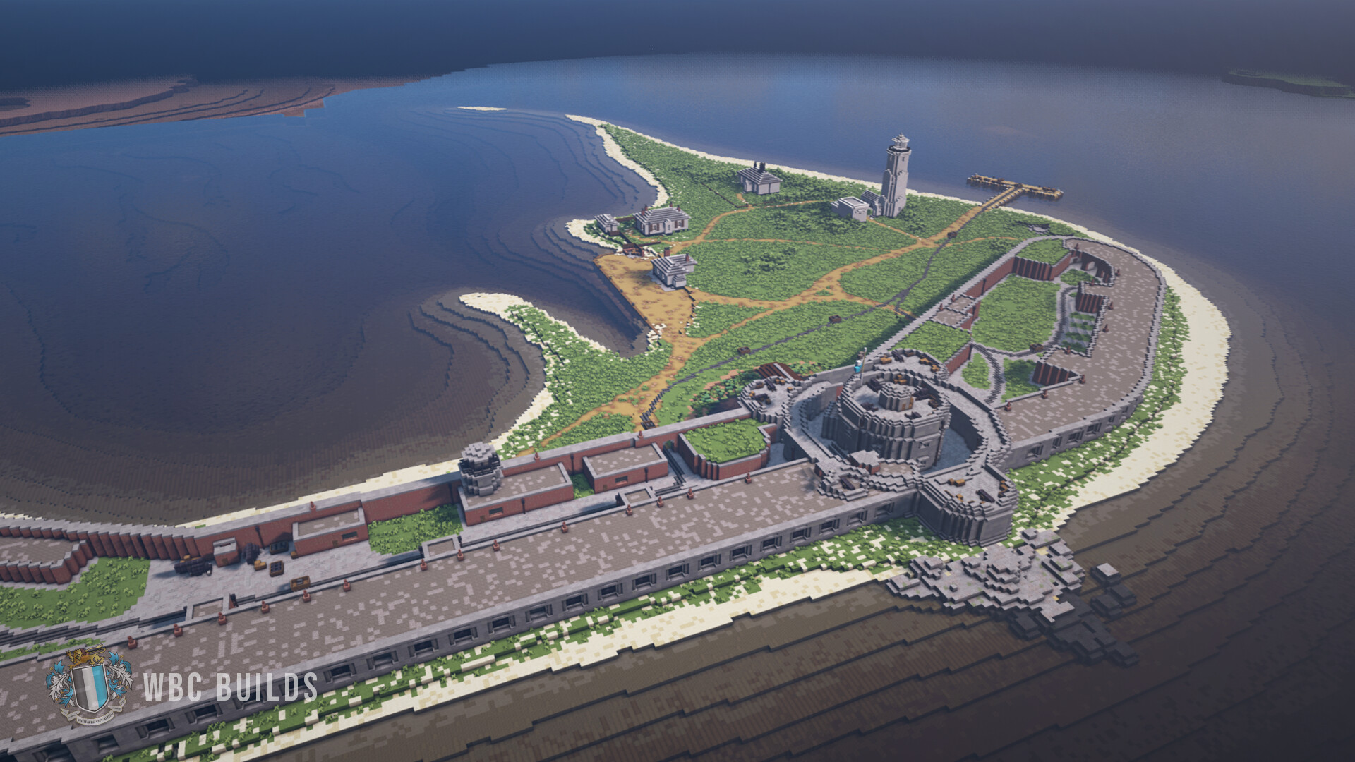 Hurst Castle - Tudor & Victorian Costal Fort Minecraft Map