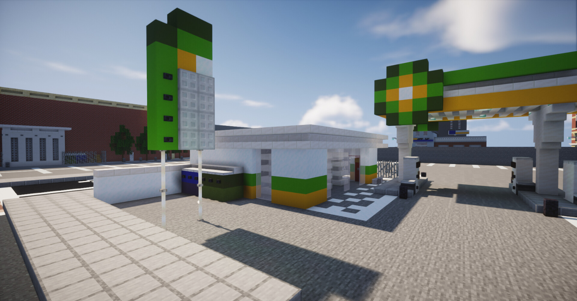BP Gas Station Minecraft Map