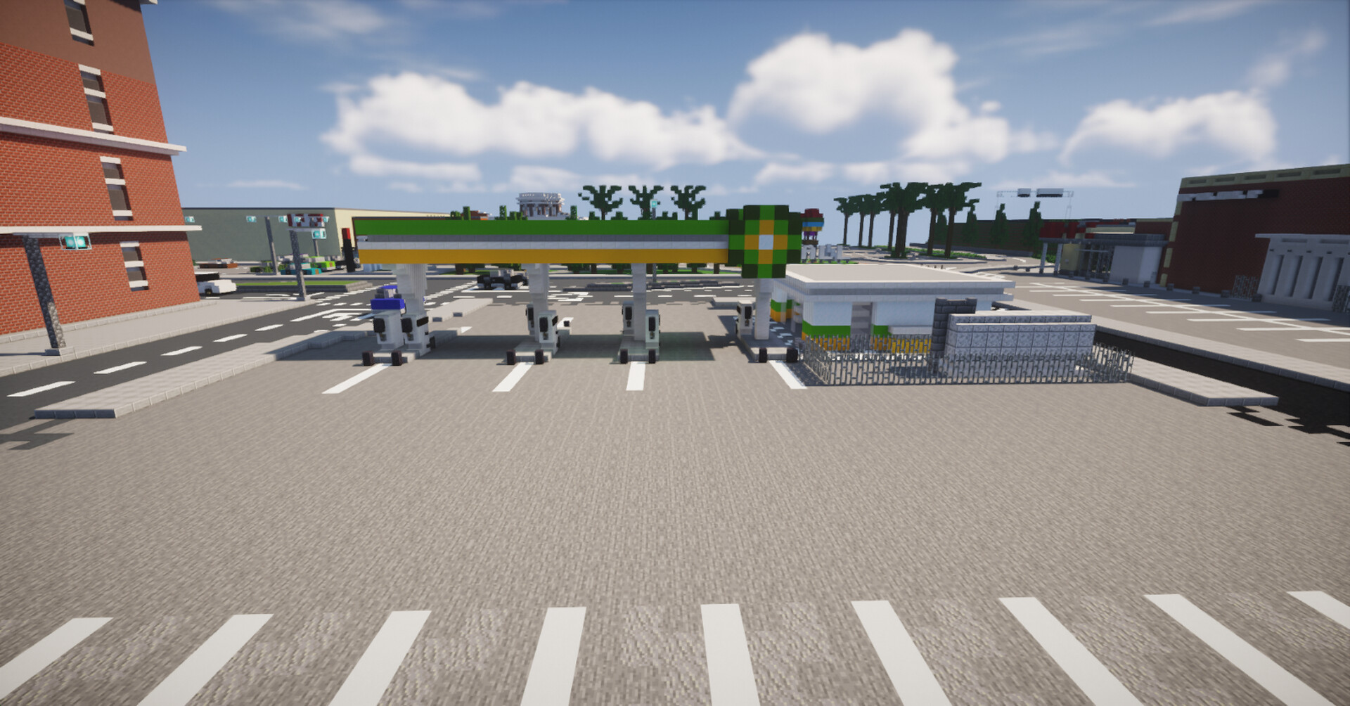BP Gas Station Minecraft Map