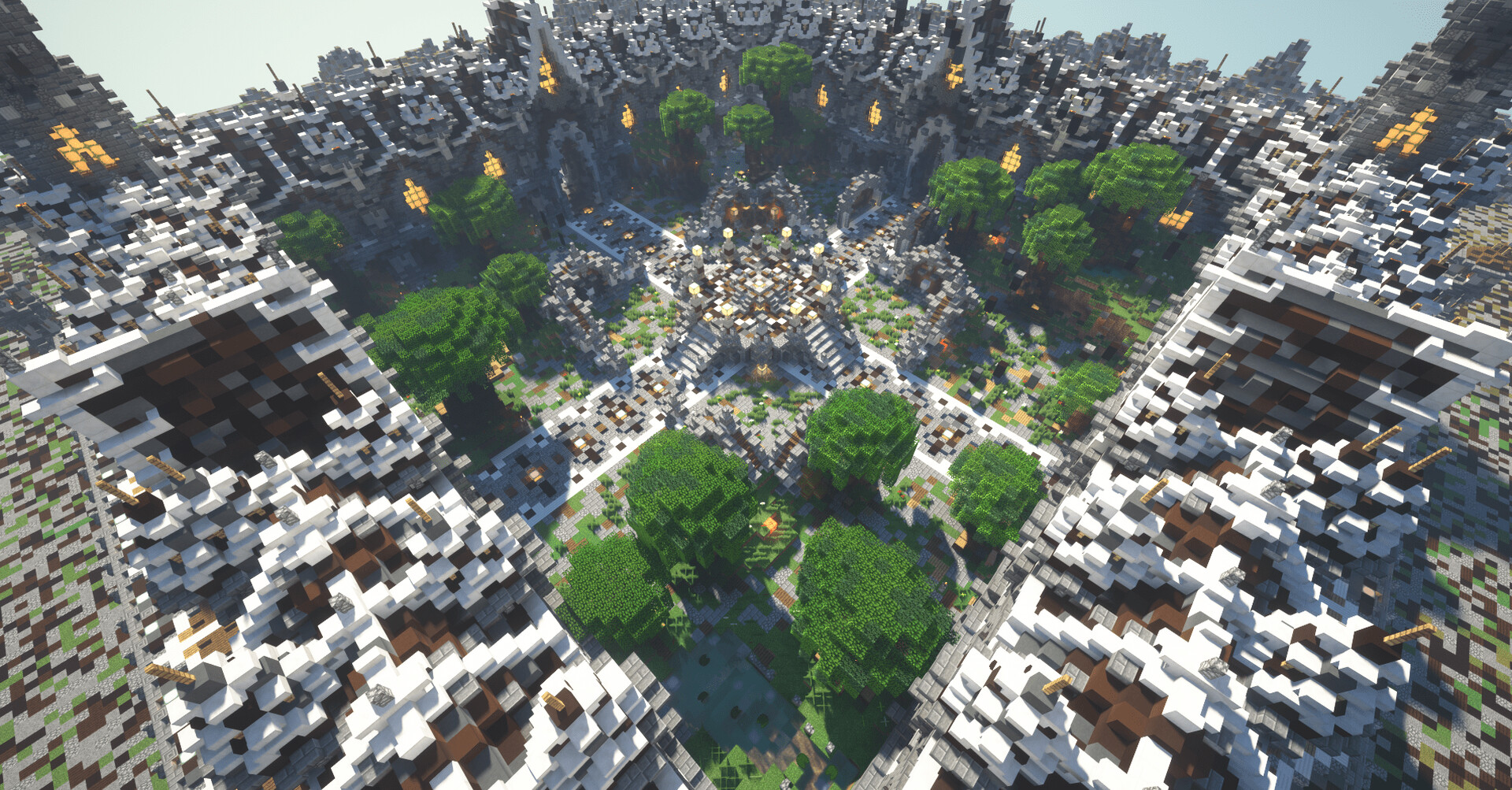 Free Download Medieval & Nature Minecraft Faction Spawn Minecraft Map