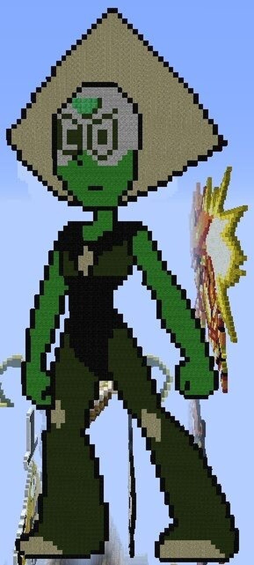 Peridot from Steven Universe Pixel Arts Minecraft Map