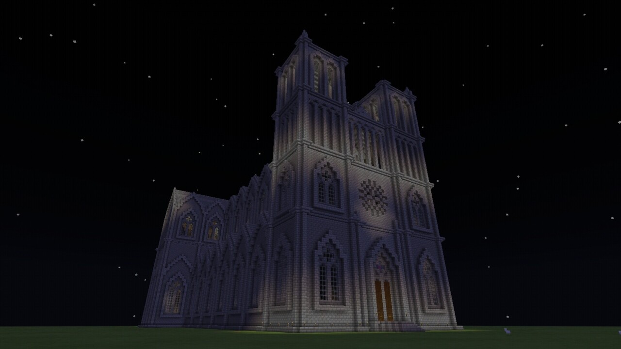 Simple Cathedral in Gothic Style Minecraft Map