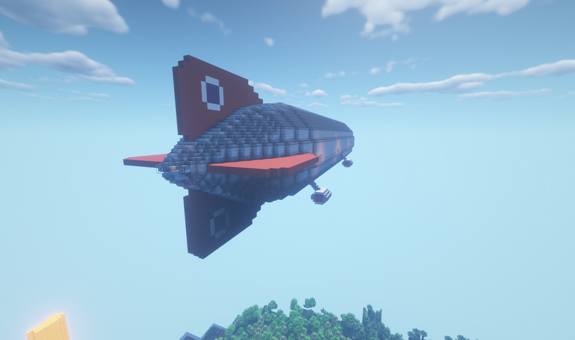 Movecraft Air Warship - Sovereign (Behemoth Refit) Minecraft Map