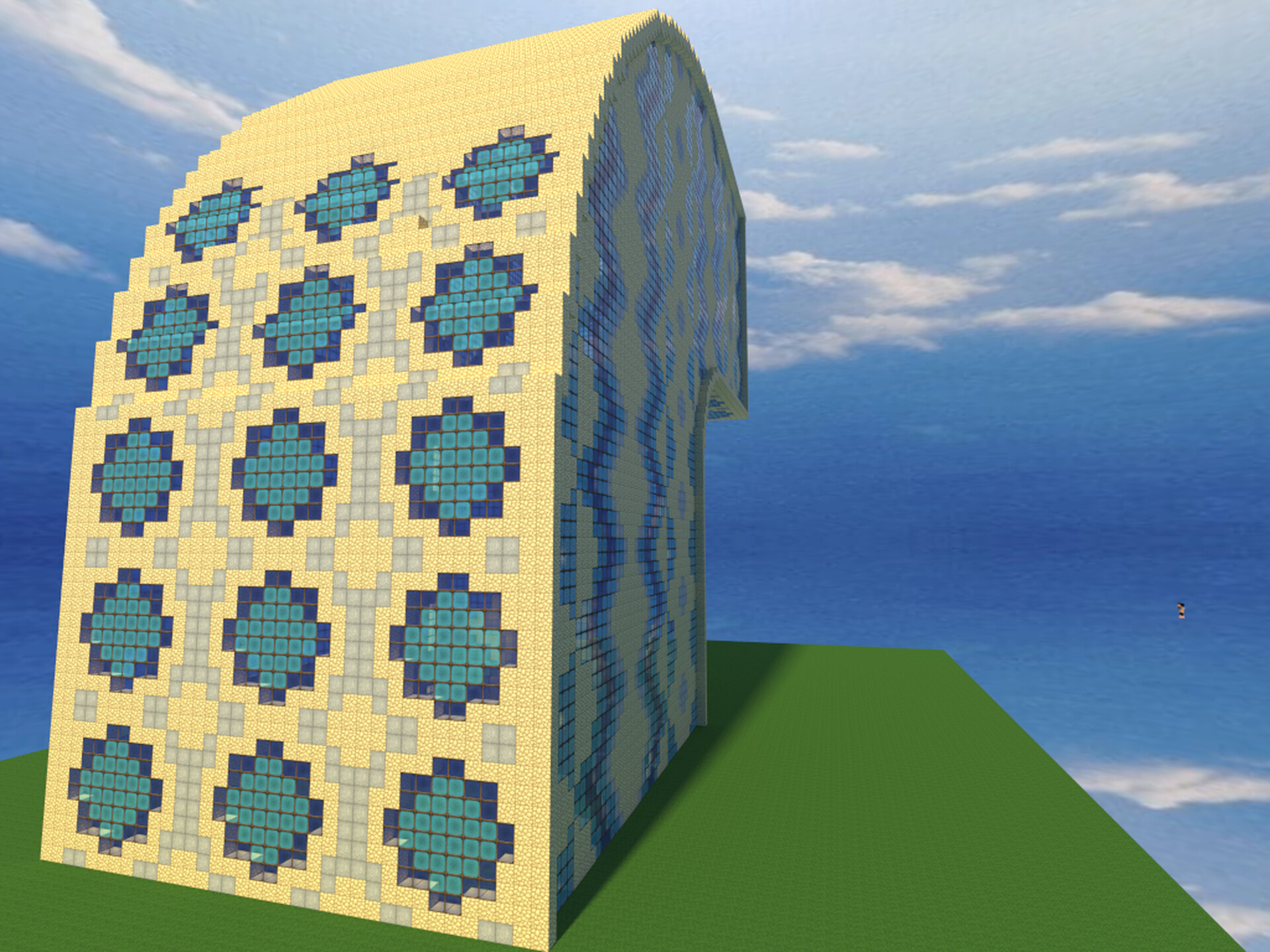 Curved Apartments and Office Minecraft Map