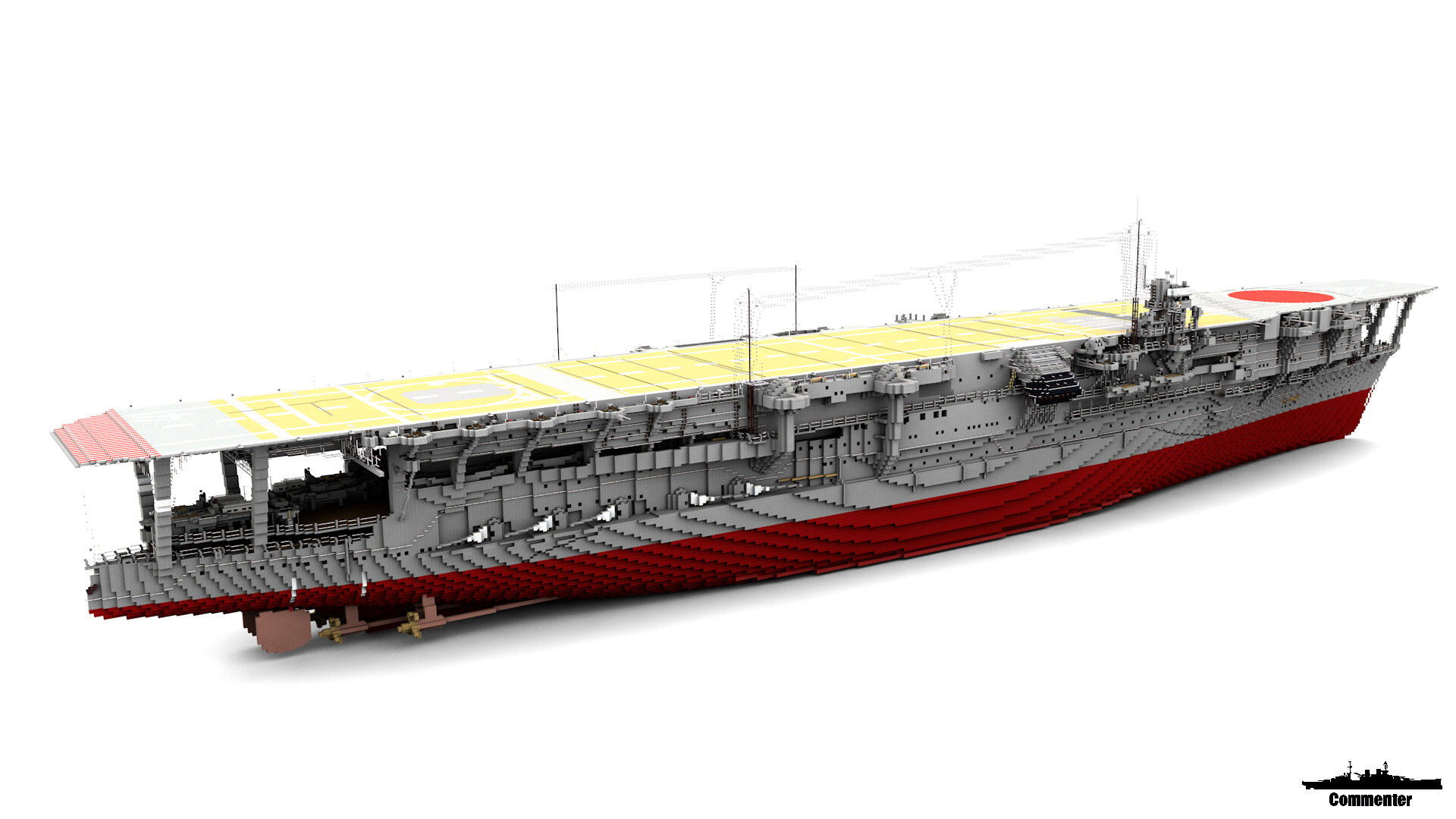IJN Kaga 2:1 Scale Minecraft Map