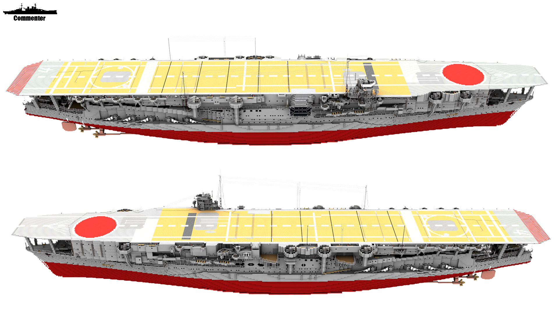 IJN Kaga 2:1 Scale Minecraft Map