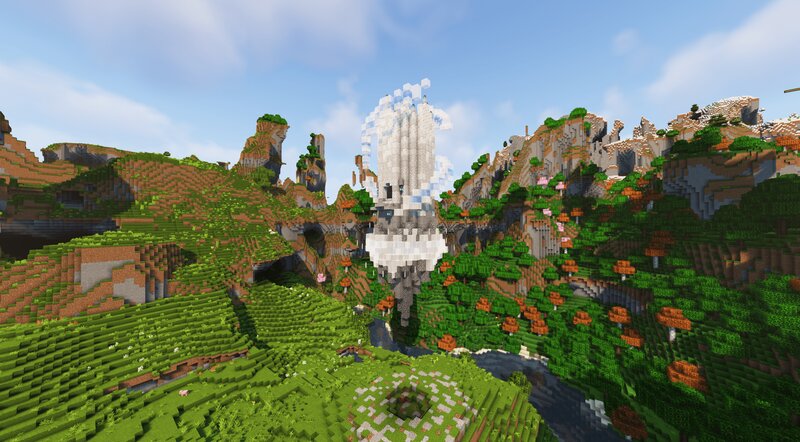 One Chunk Aether Tower Minecraft Map