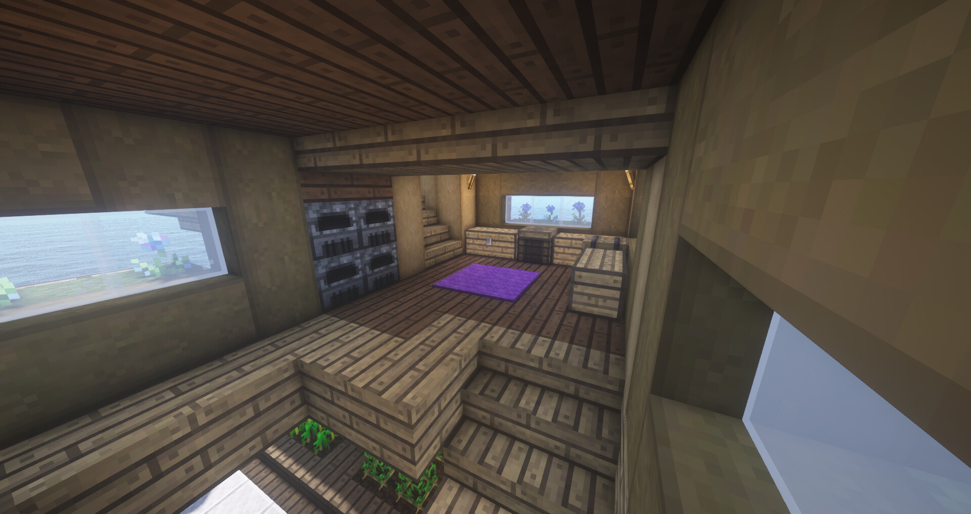 One Chunk Starter Base Minecraft Map