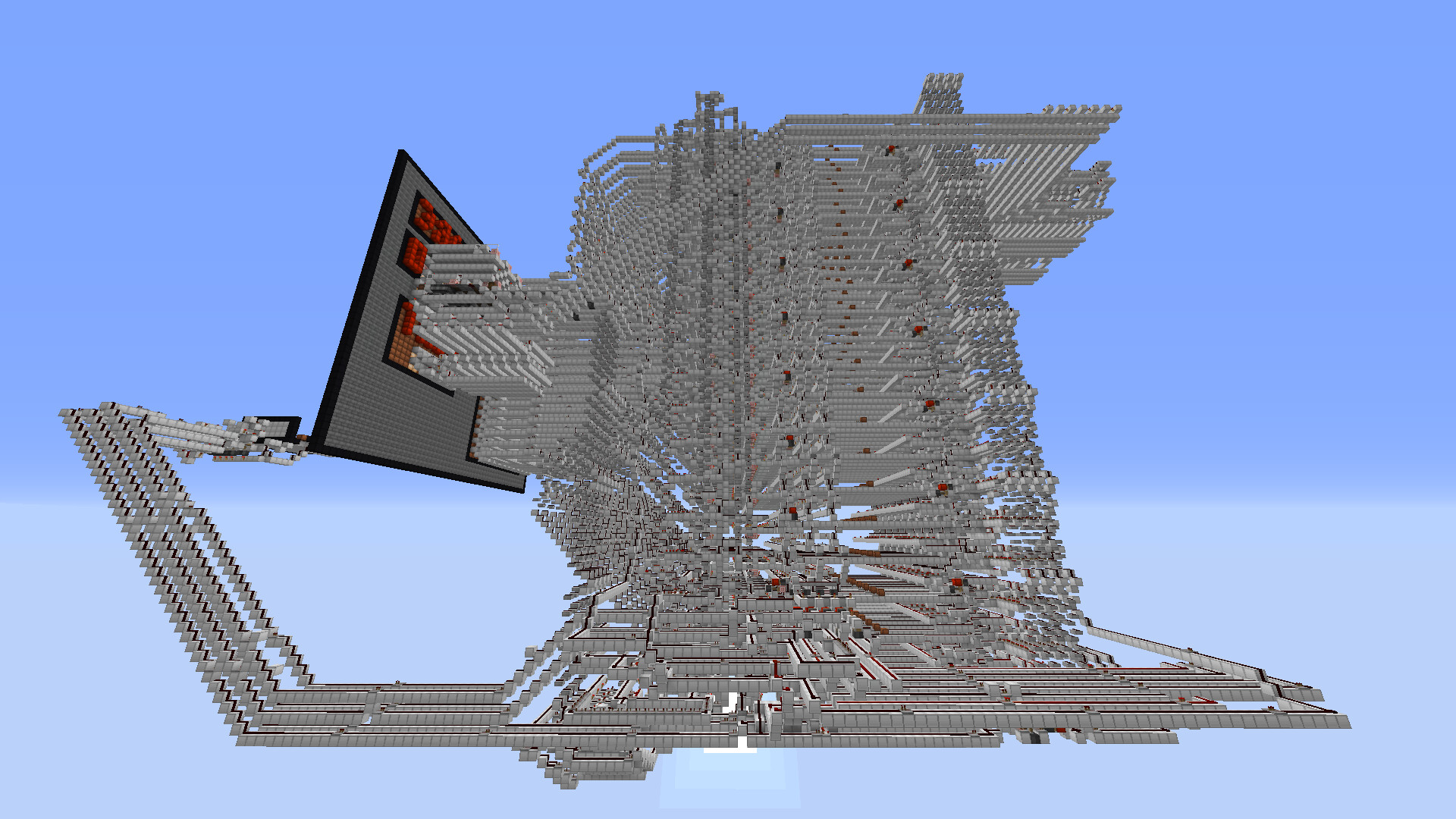 Playable Redstone Tetris Minecraft Map