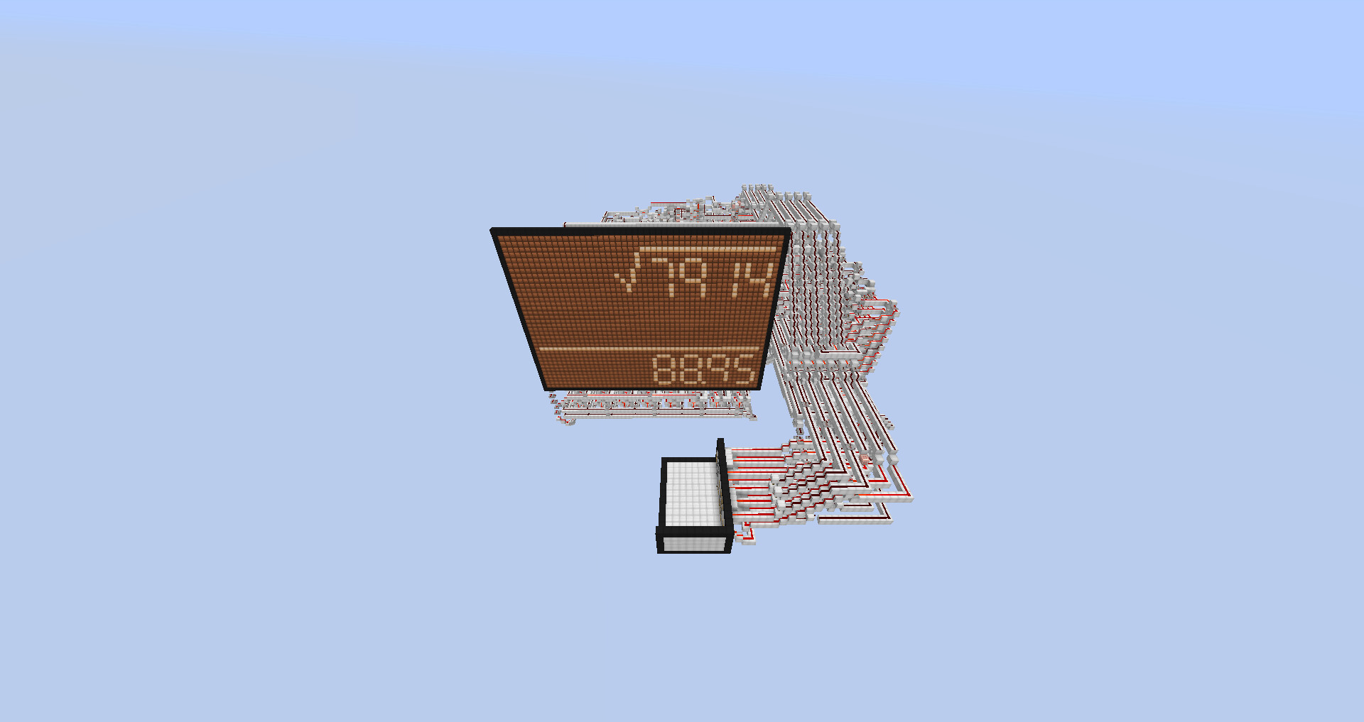 REDFIVE - A 14-bit Redstone Calculator Minecraft Map