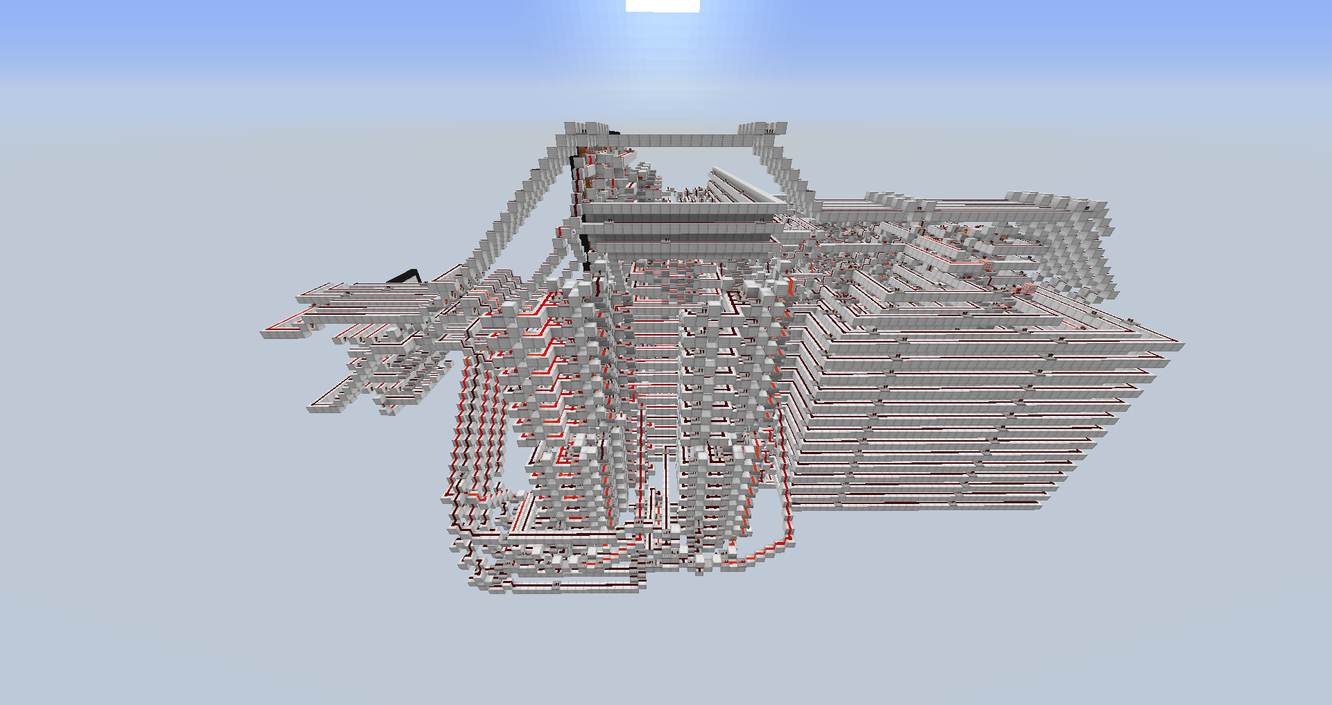 REDFIVE - A 14-bit Redstone Calculator Minecraft Map