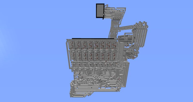 REDFIVE - A 14-bit Redstone Calculator Minecraft Map