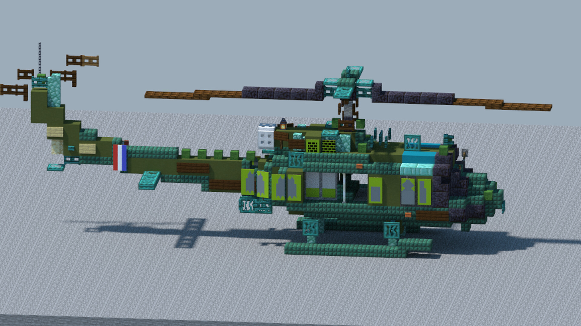 Bell UH-1 Iroquois, "Huey" Helicopter [With Download] Minecraft Map