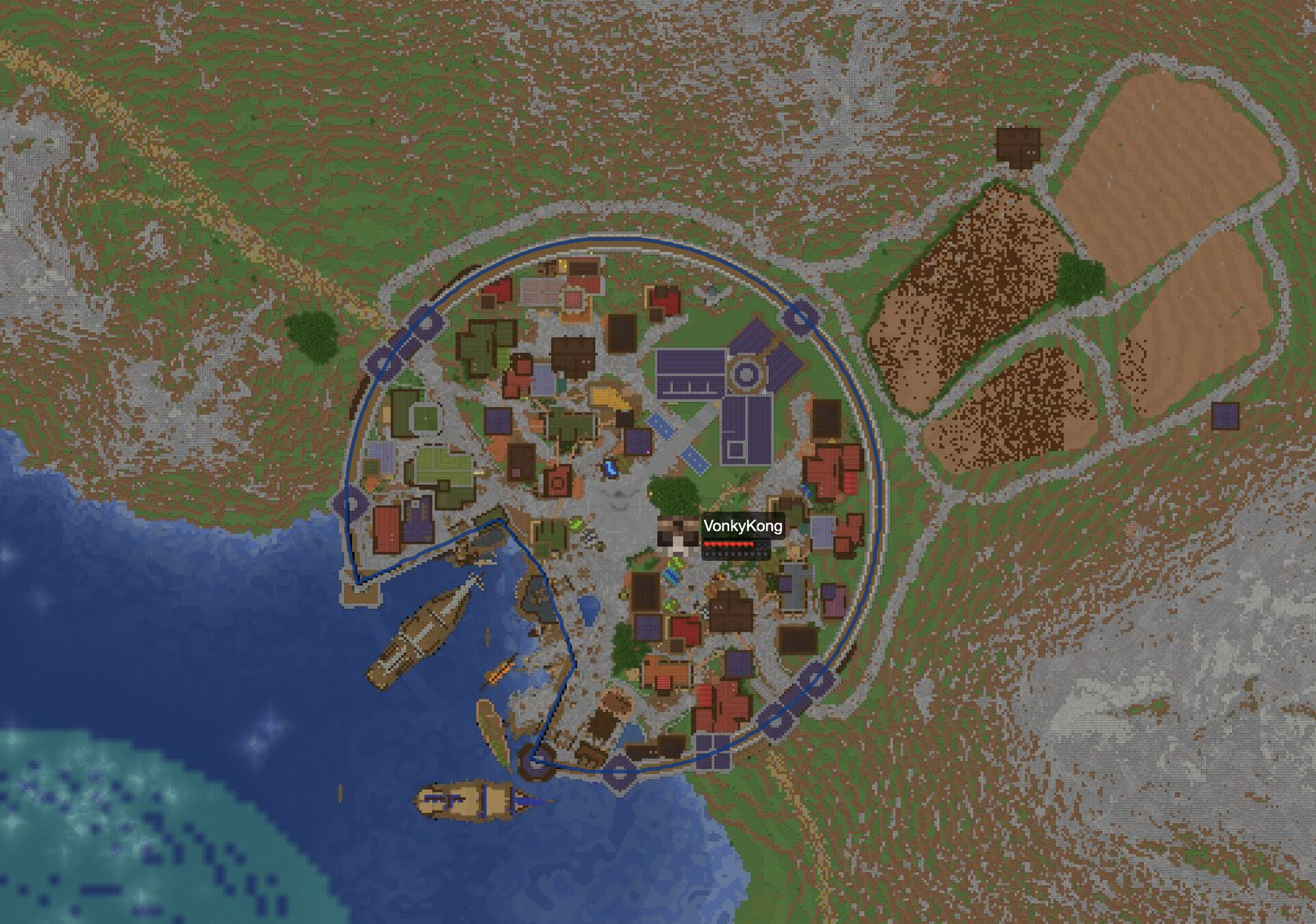 Fantasy Harbour city in minecraft 1.15 Minecraft Map