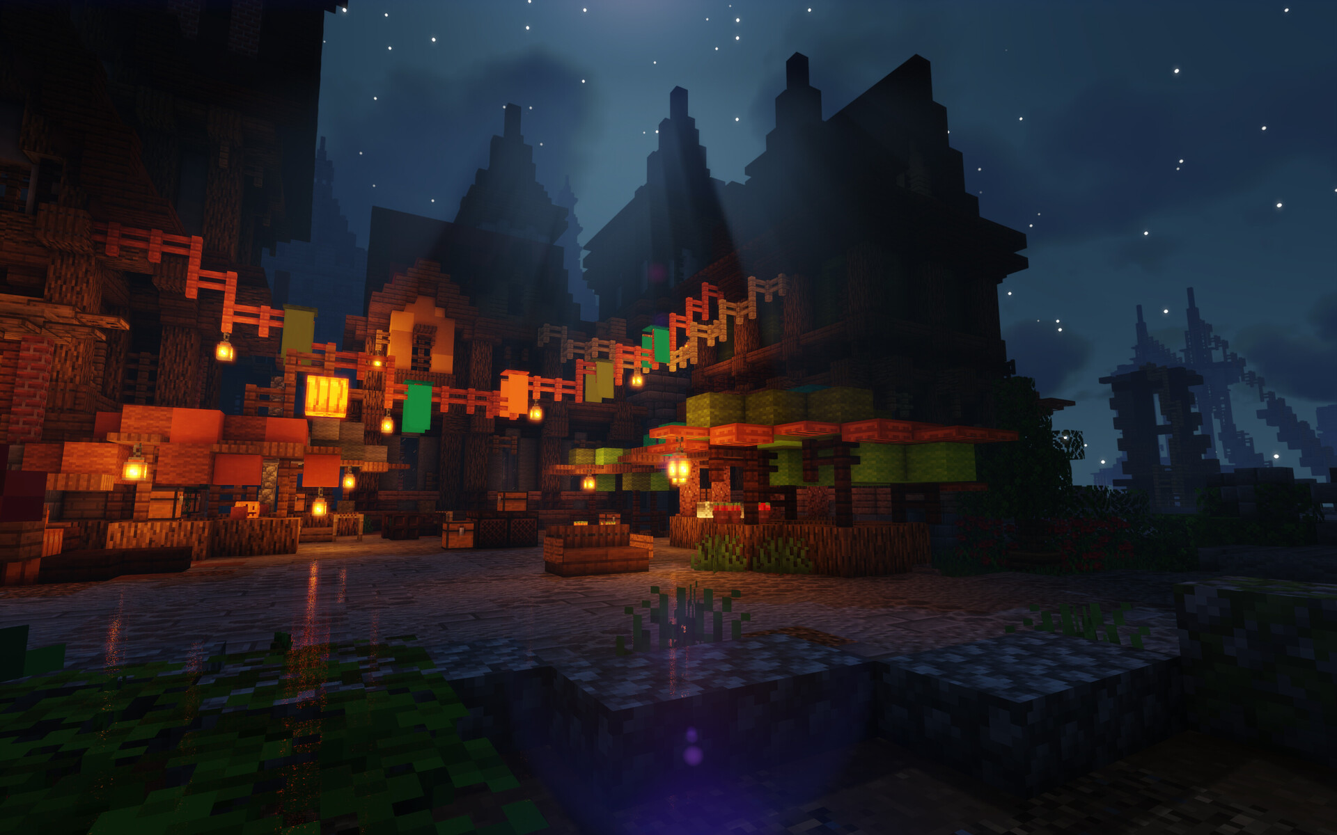 Fantasy Harbour city in minecraft 1.15 Minecraft Map