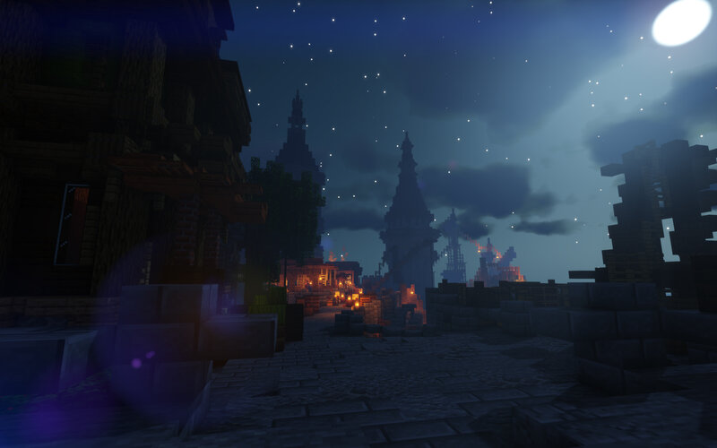 Fantasy Harbour city in minecraft 1.15 Minecraft Map