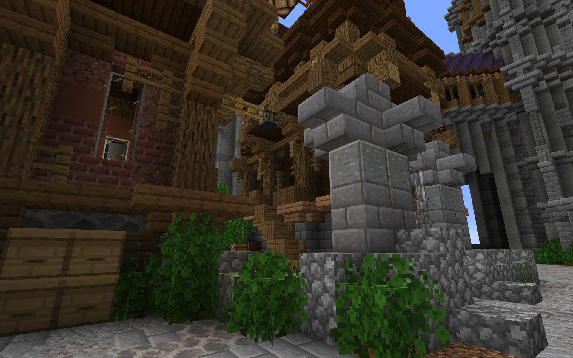 Fantasy Harbour city in minecraft 1.15 Minecraft Map