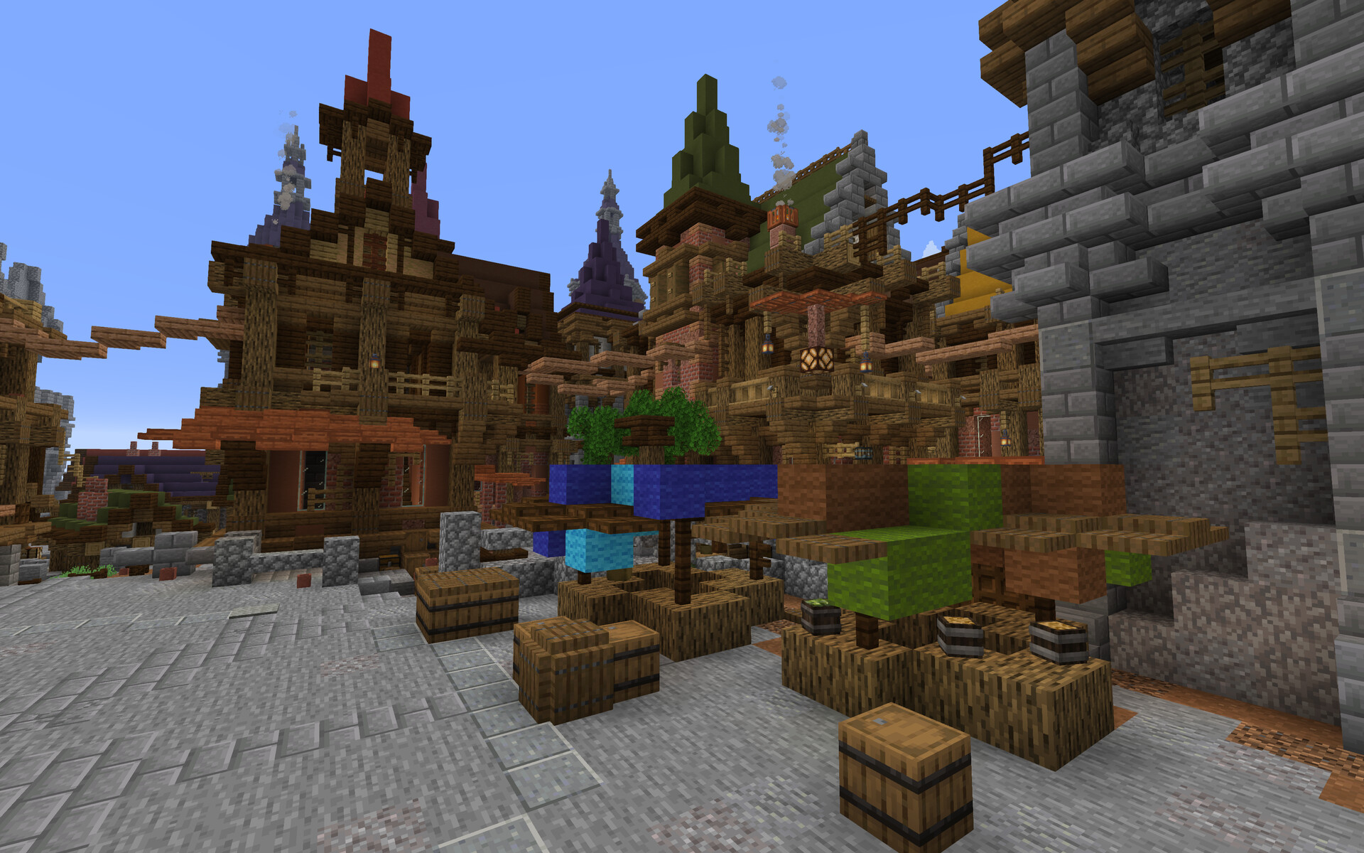 Fantasy Harbour city in minecraft 1.15 Minecraft Map