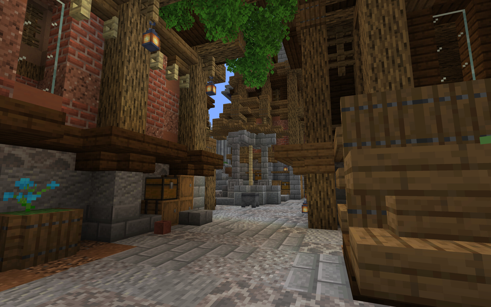 Fantasy Harbour city in minecraft 1.15 Minecraft Map