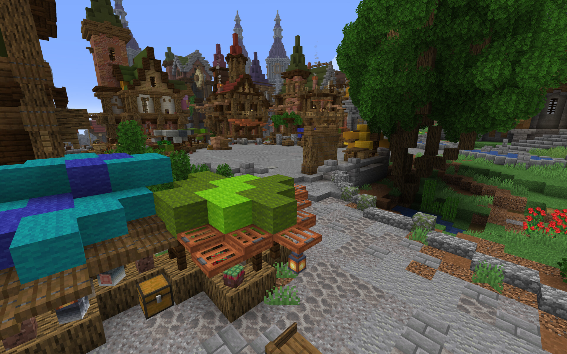 Fantasy Harbour city in minecraft 1.15 Minecraft Map