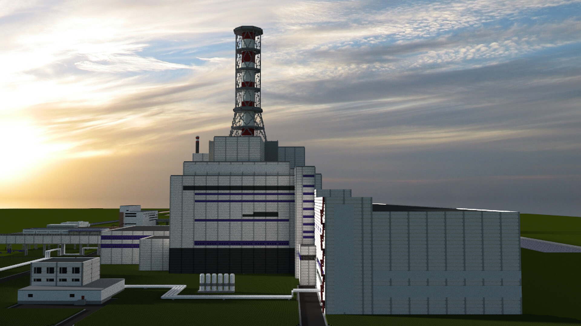 Chernobyl Nuclear Power Plant. (Before Disaster) Minecraft Map