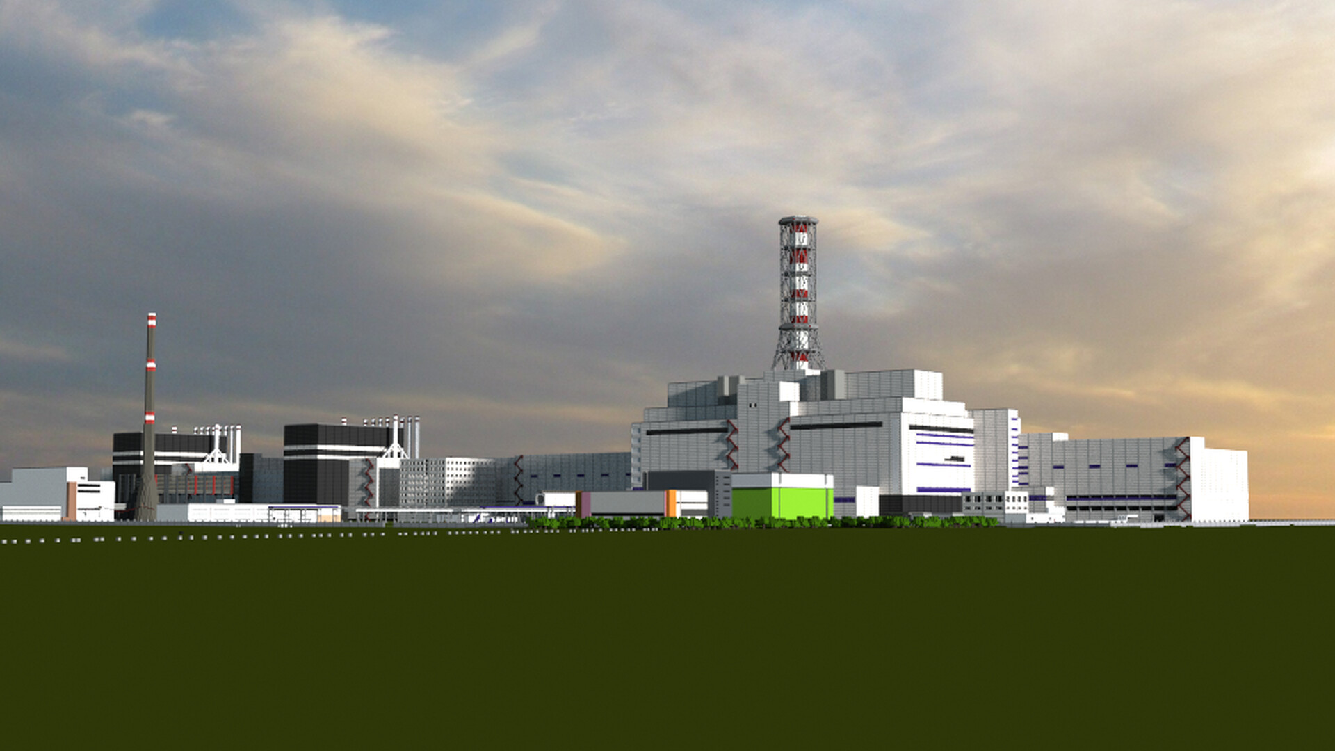 Chernobyl Nuclear Power Plant. (Before Disaster) Minecraft Map