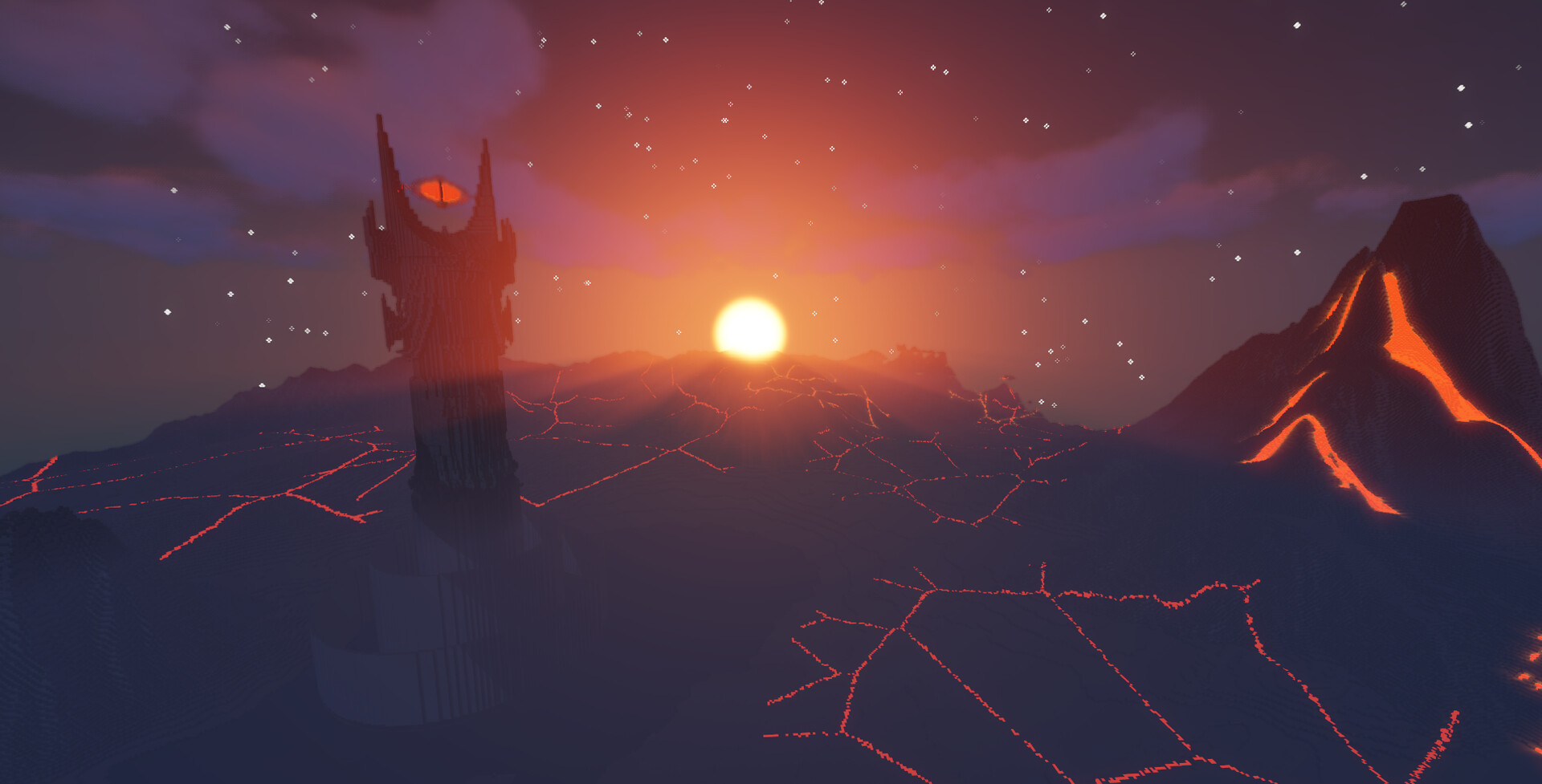 Sauron Tower-Mordor Minecraft Map