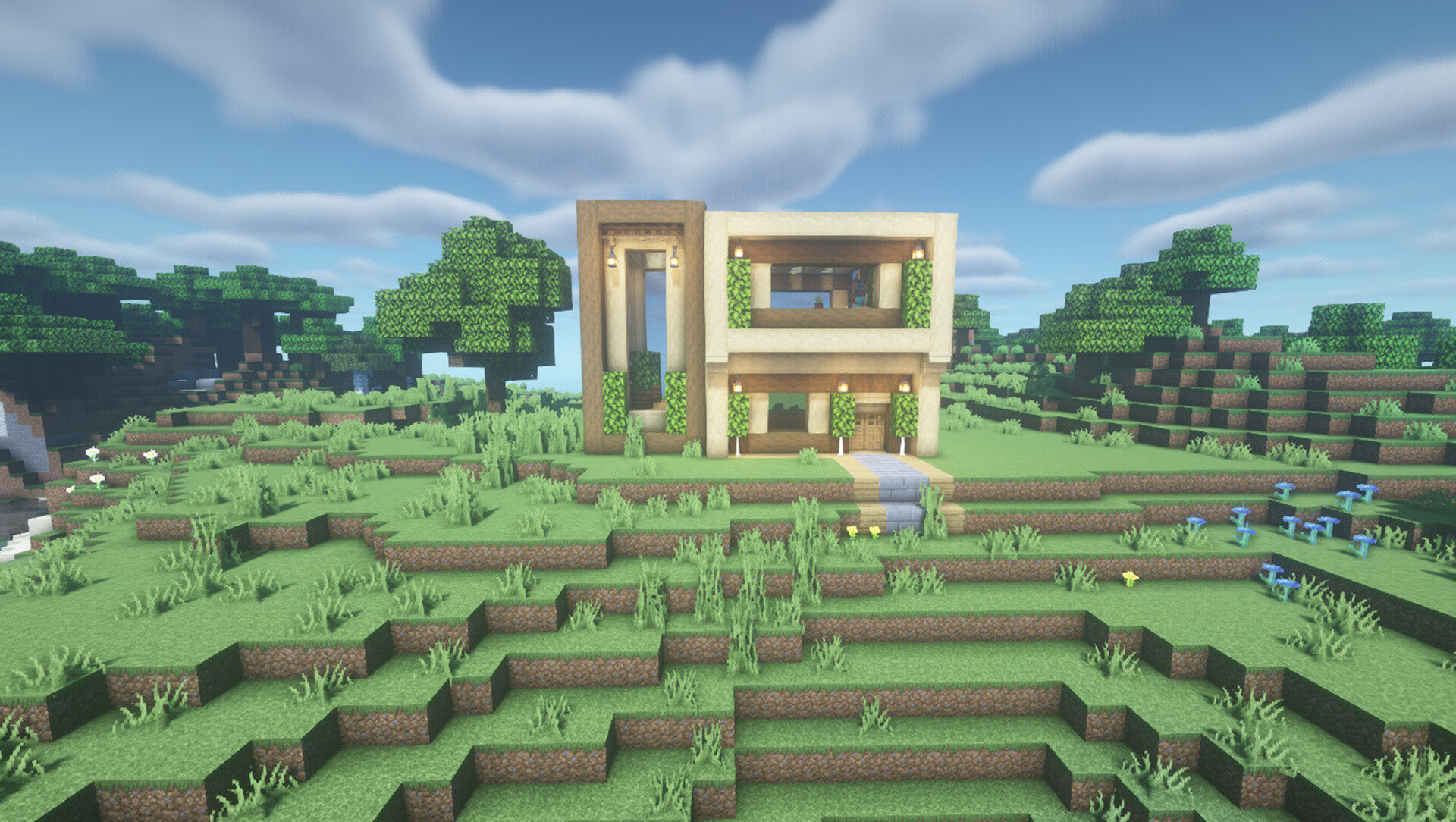 Modern Wooden House #2 (For Java & Bedrock) Minecraft Map