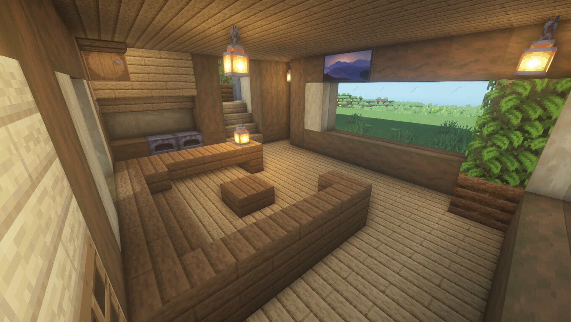 Modern Wooden House #2 (For Java & Bedrock) Minecraft Map