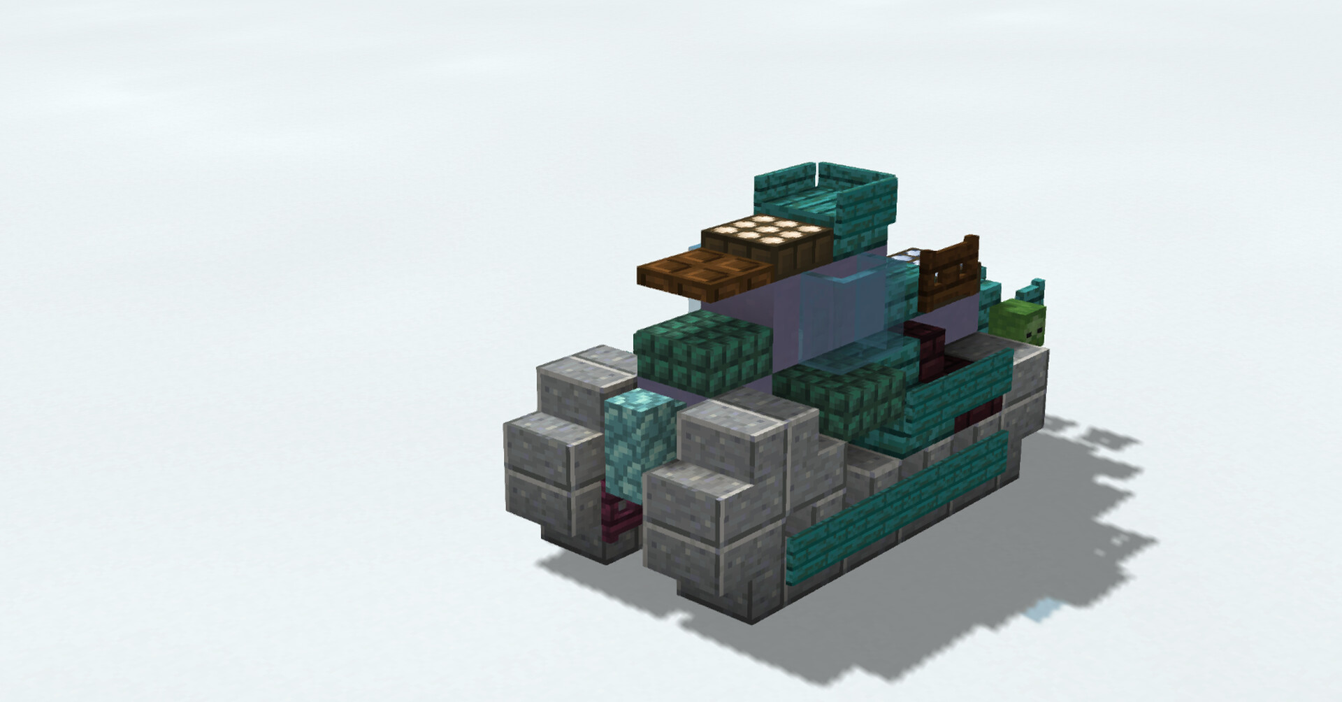 Renault FT-17 - 1.5:1 scale WW1 French Tank Minecraft Map